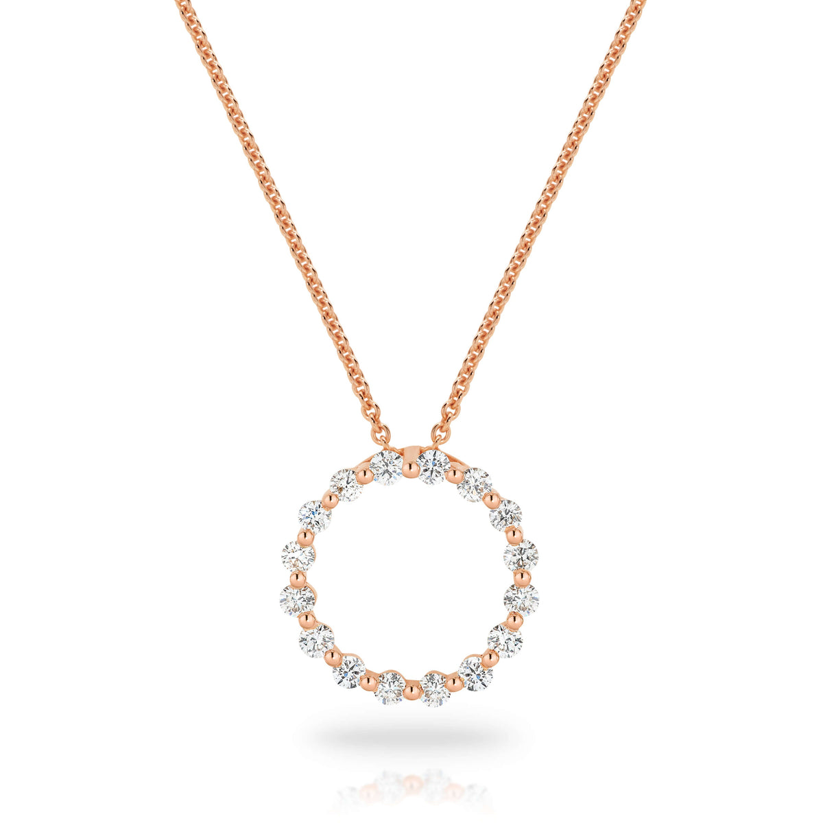 Diamond and Bubble Circle Necklace - Ian Sharp Jewellers – Ian Sharp Jewellery