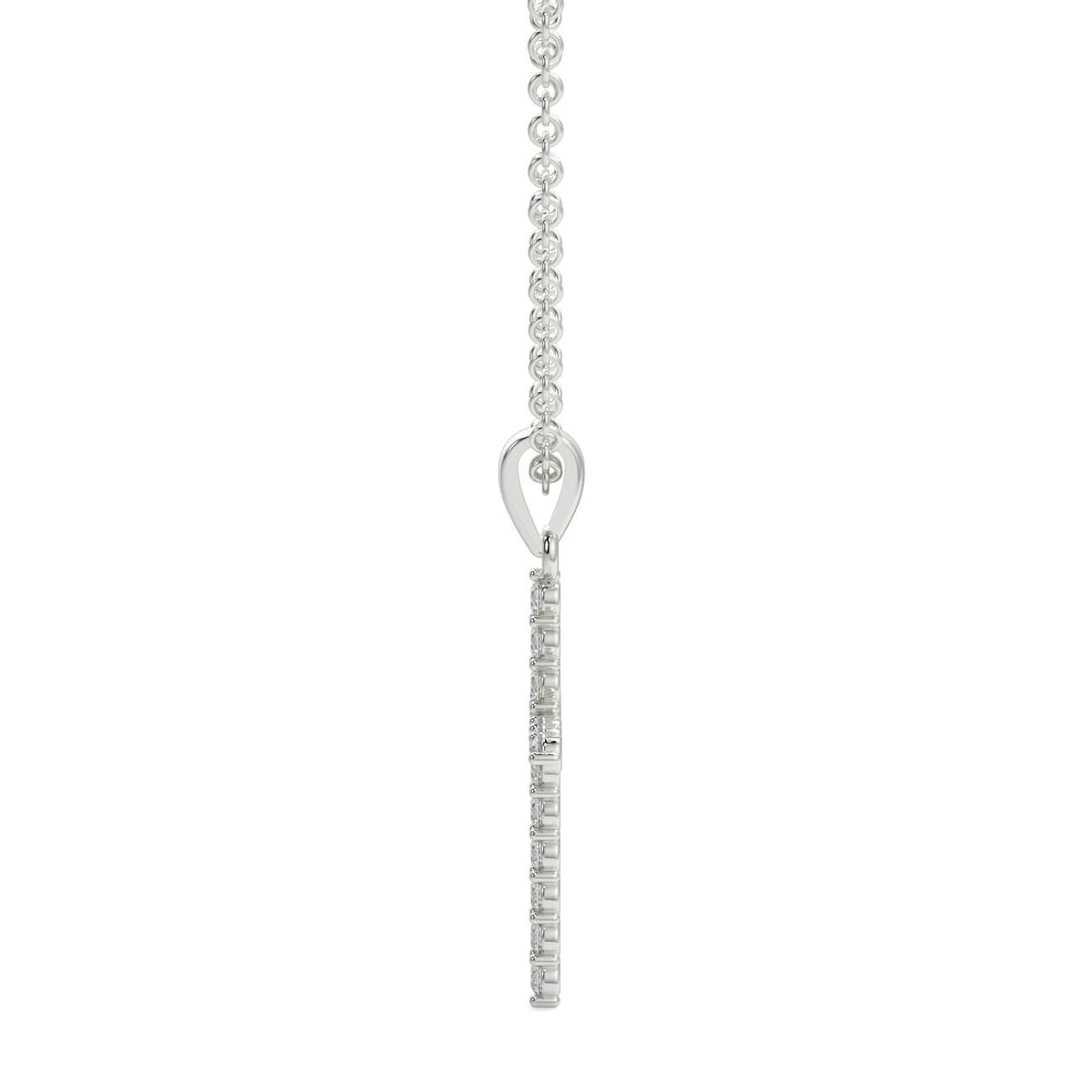 Diamond Four Claw Cross Pendant - Ian Sharp Jewellery