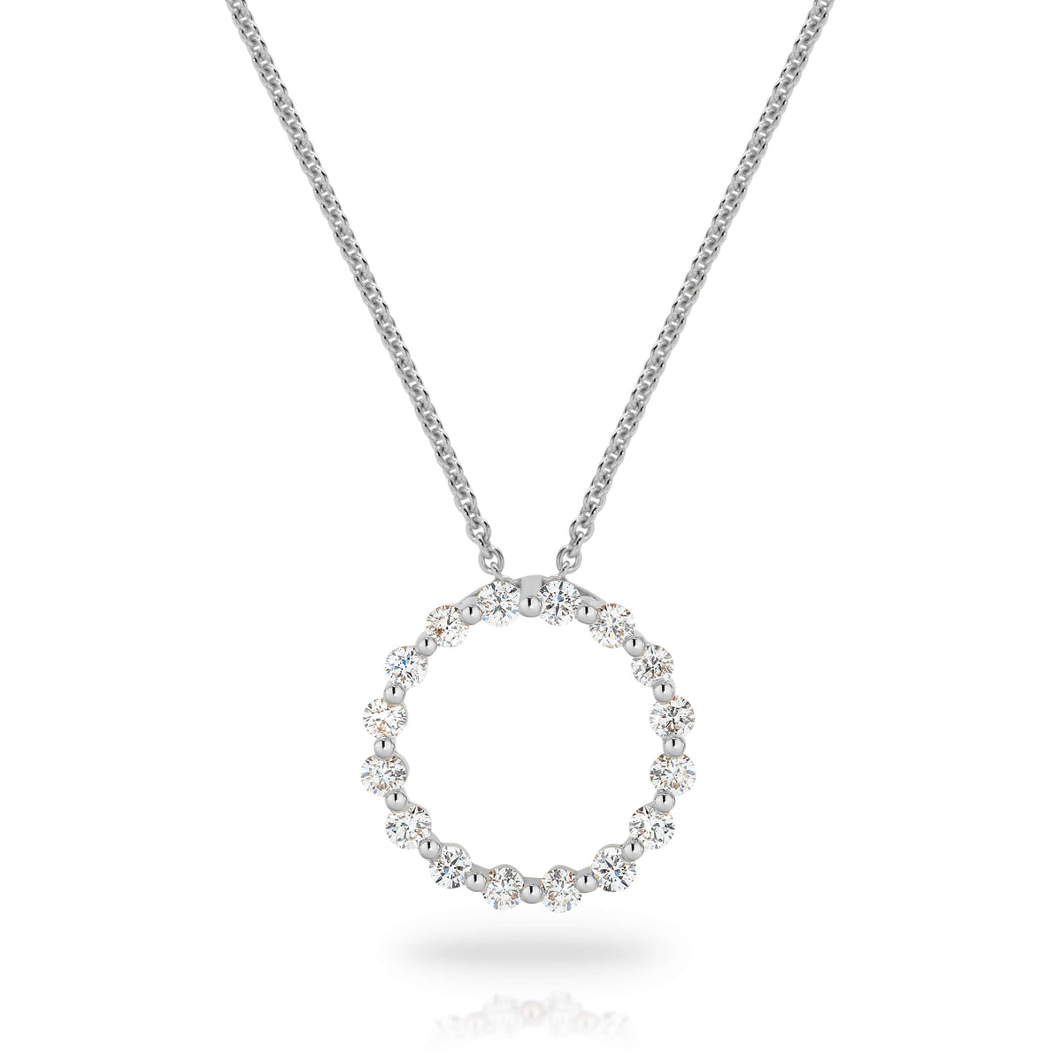 Diamond and Bubble Circle Necklace - Ian Sharp Jewellers – Ian Sharp ...