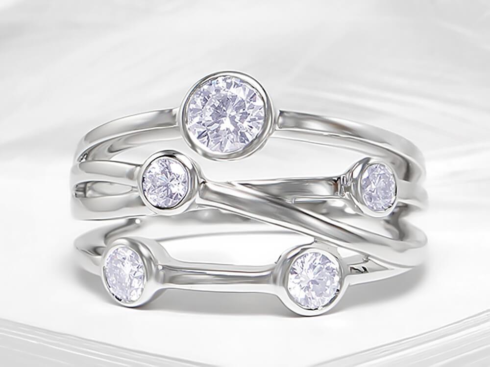 Diamond Bubble Ring - Ian Sharp Fine Jewellery – Ian Sharp Jewellery
