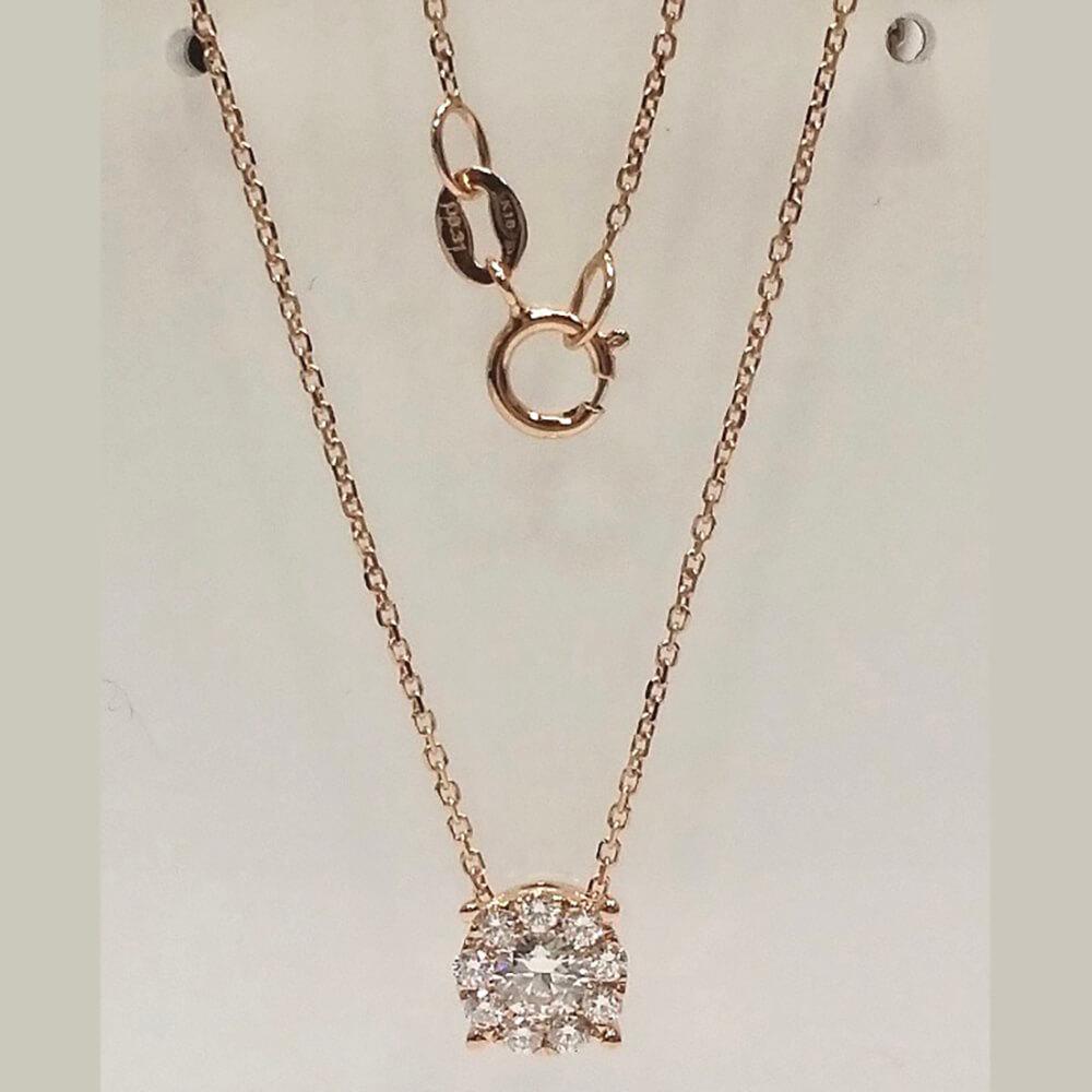 Diamond Daisy Necklace - Ian Sharp Jewellery