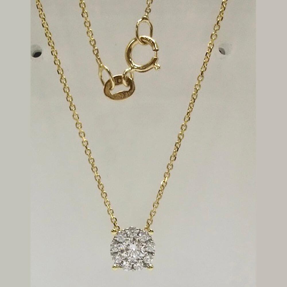 Diamond Daisy Necklace - Ian Sharp Jewellery