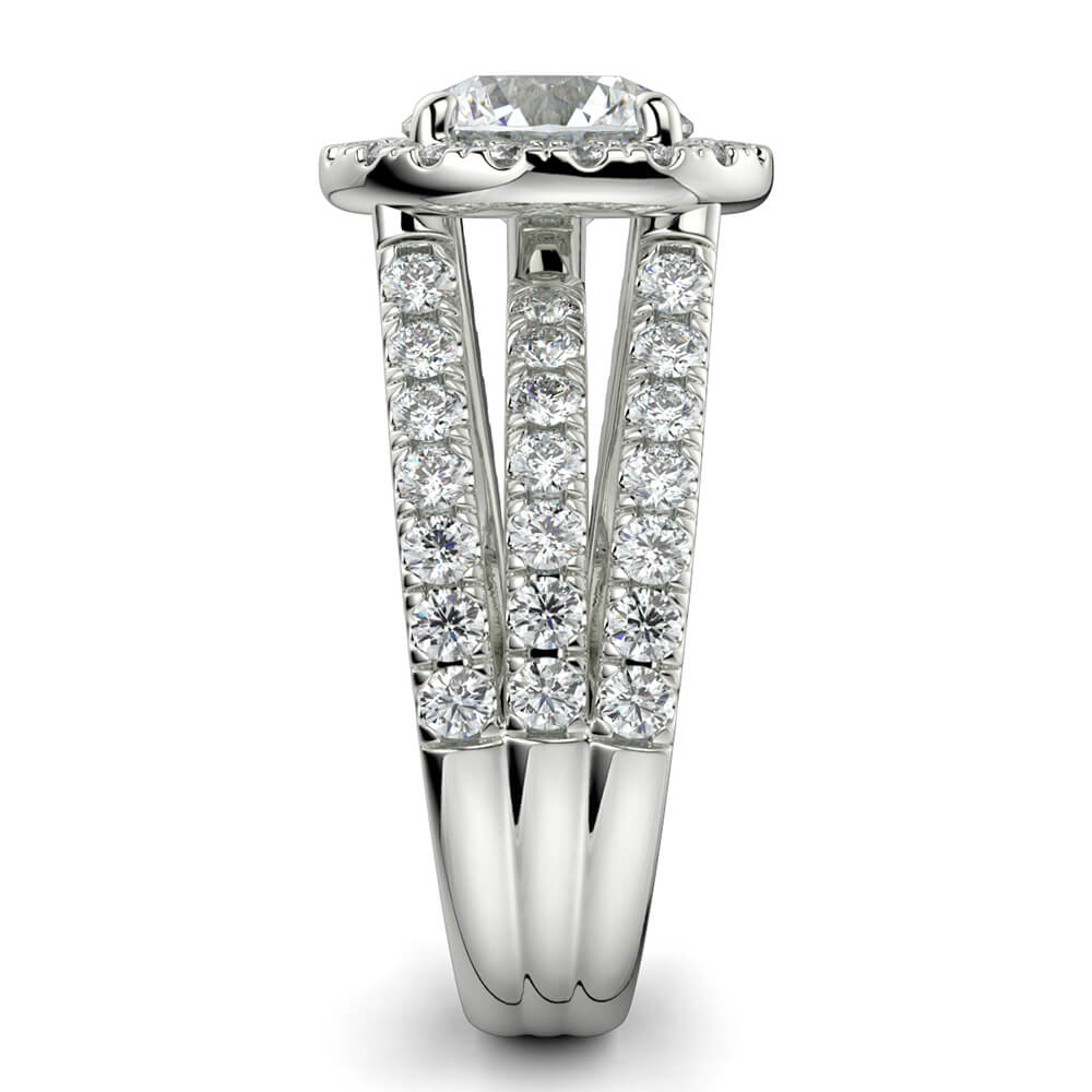 Magico Round Diamond Ring Mount - Ian Sharp Jewellery